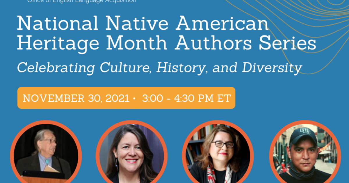 National Native American Heritage Month Authors Series: Celebrating ...