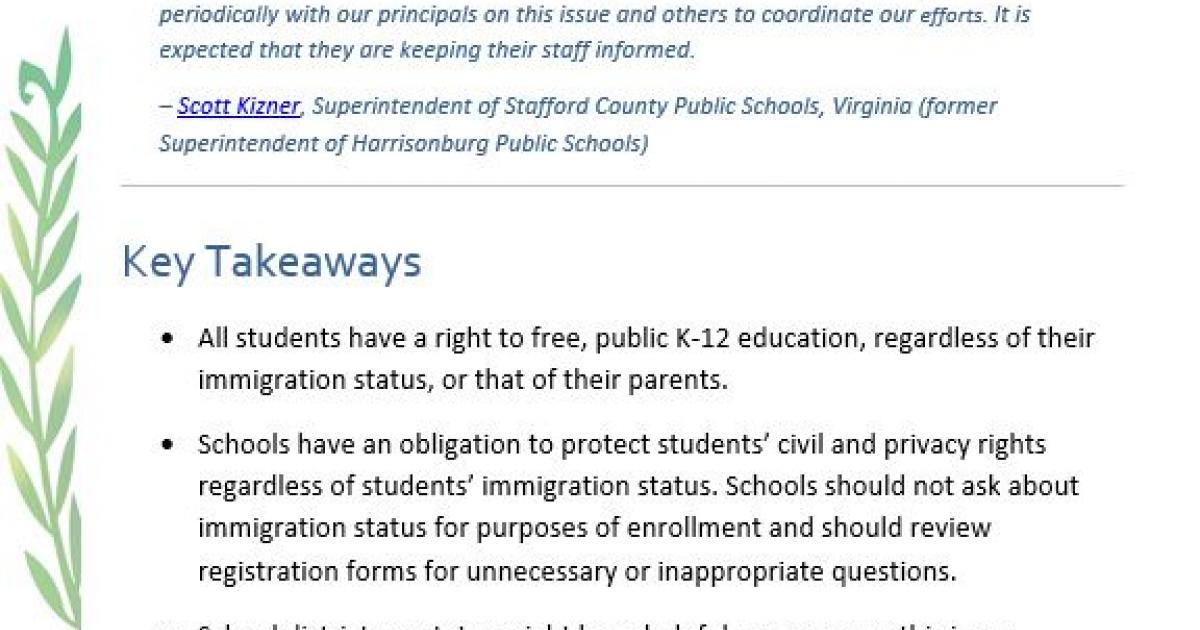Immigrant Students' Legal Rights: An Overview | Colorín Colorado